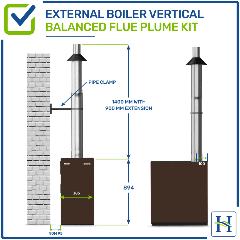 External Vertical Flue Kit – Reliable & Easy Fit | Hounsfield Boilers